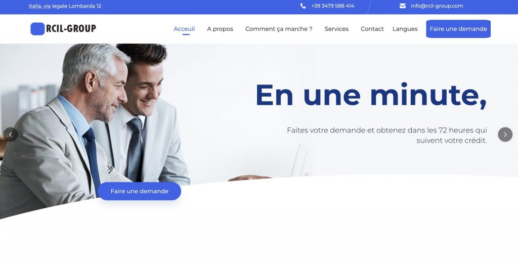 rcil-group.com à été créée à notre avis pour vous tromper