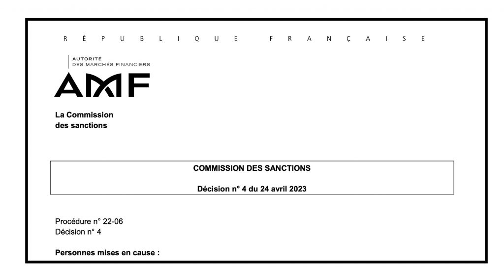 L'AMF sanctionne Jad Comair et Melanion Capital