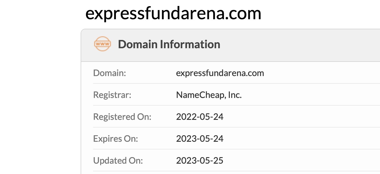 Notre avis sur expressfundarena.com est très négatif...