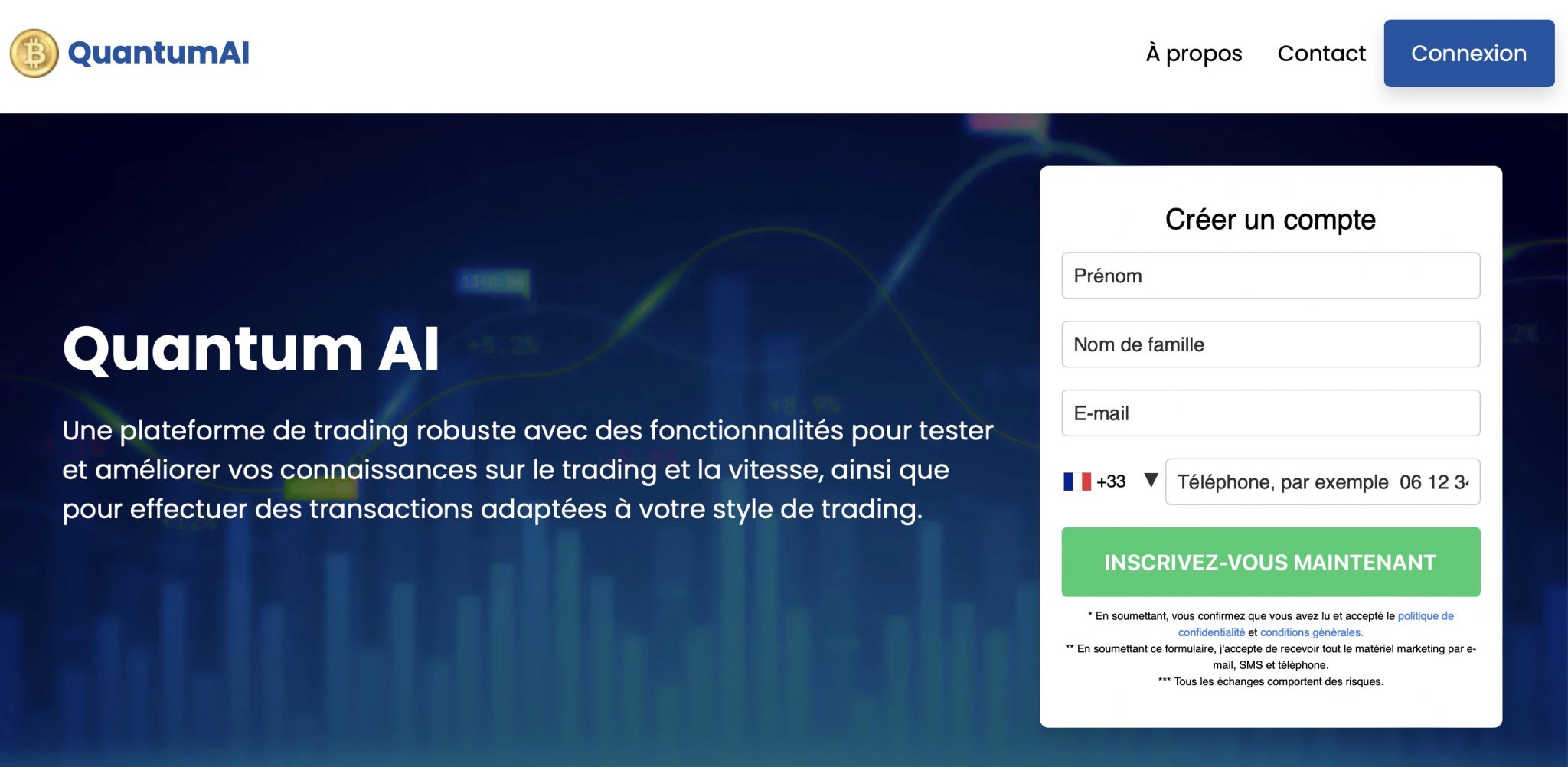 Vues sur quantum-ai.io : Attention, c'est une escroquerie